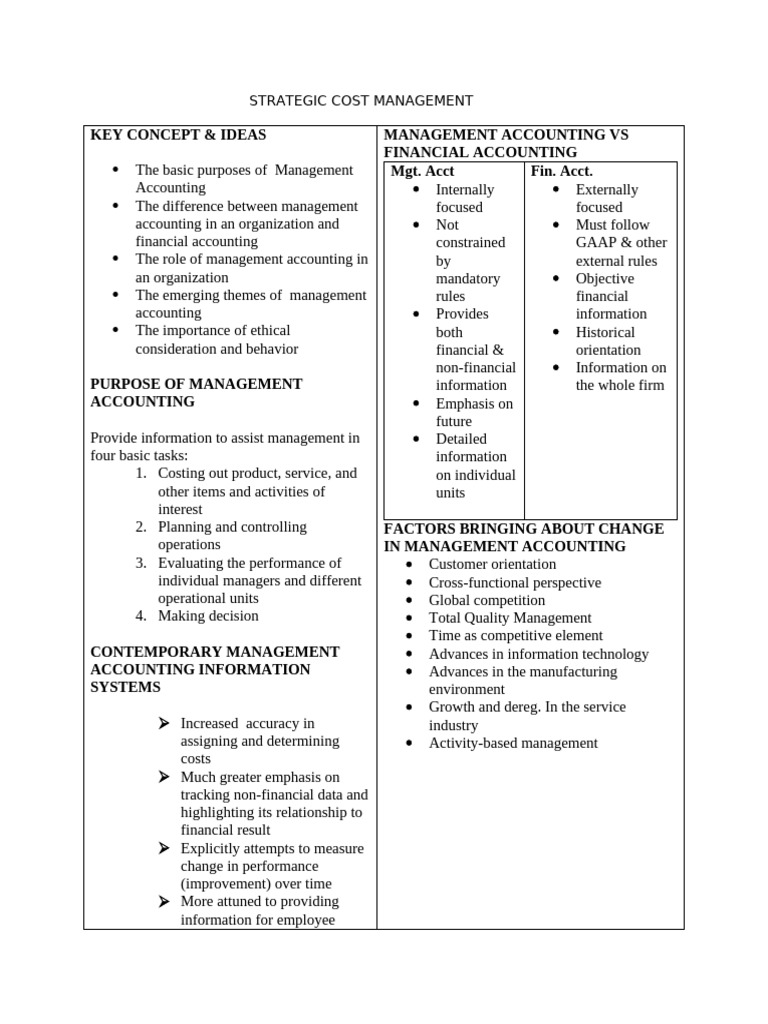 STRATEGIC-COST-MANAGEMENT | PDF