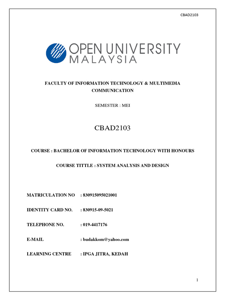 System Analysis and Design 2 | PDF