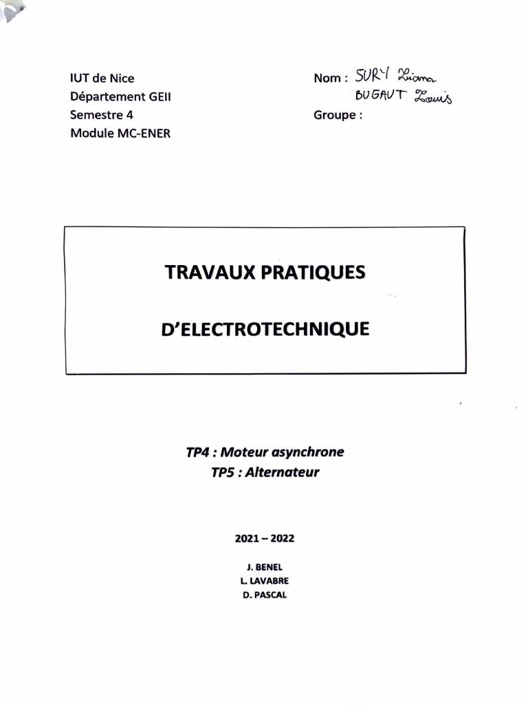 Tp4 Sury Bugaut | PDF