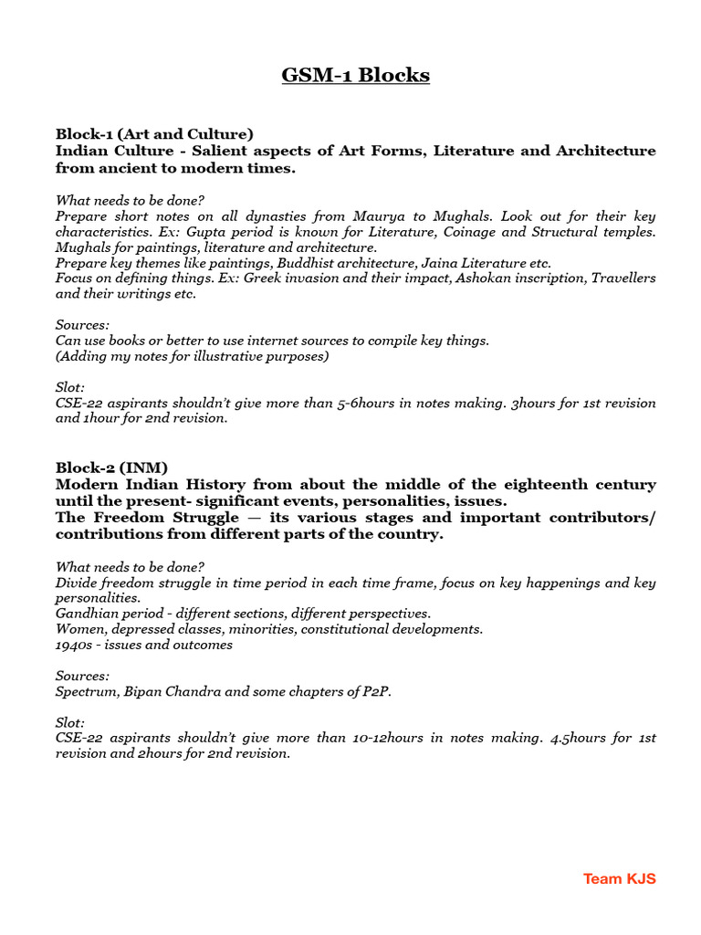 Blocks GSM1-4 28blocks | PDF