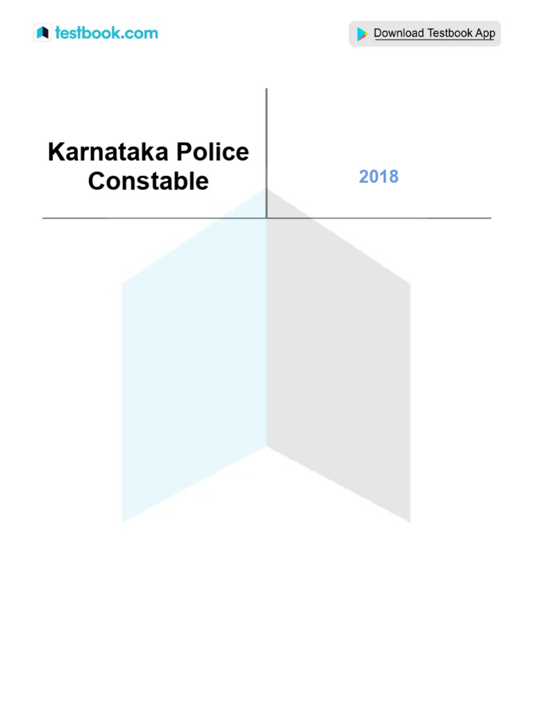 Karnataka Police Constable 2018 English | PDF