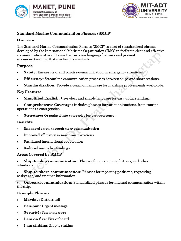 Introduction To SMCP by DR Pratibha Jagtap | PDF