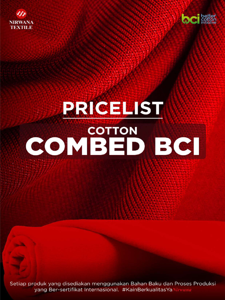 Pricelist Cotton Combed Bci | PDF