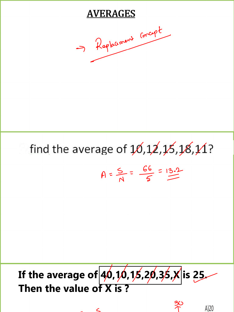 Averages | PDF