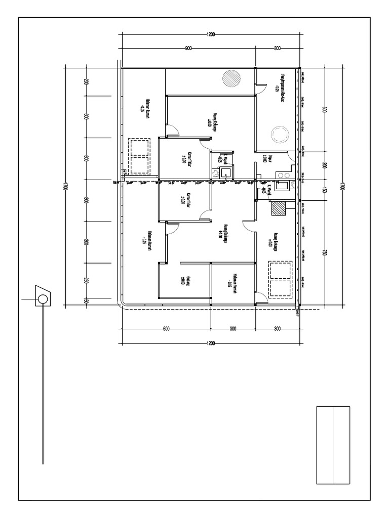 Denah Saluran Air Bersih (Arya Raihan) Model | PDF
