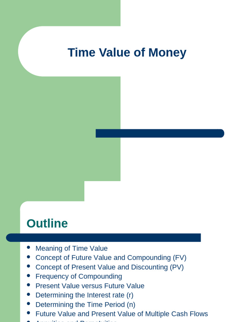 CHAP 3 TIME VALUE OF MONEY | PDF