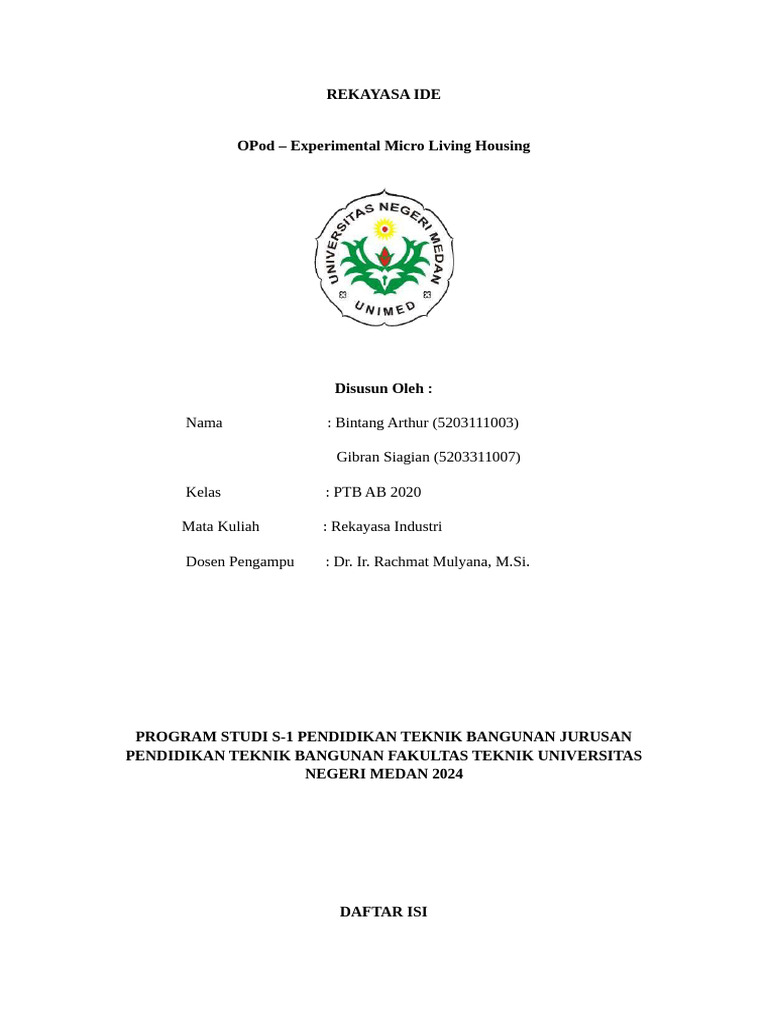 Rekayasa Ide Rekayasa Industri Pdf