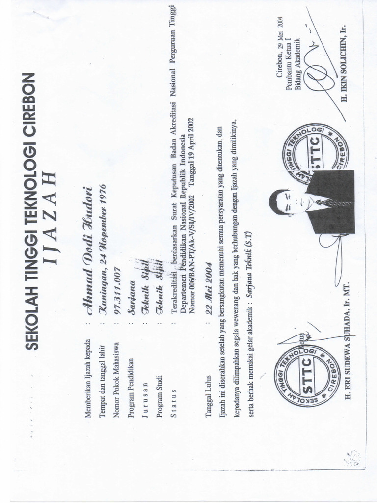 SKT Pelaksana Bangunan Gedung (TA-022) (Dodi Hudori) | PDF