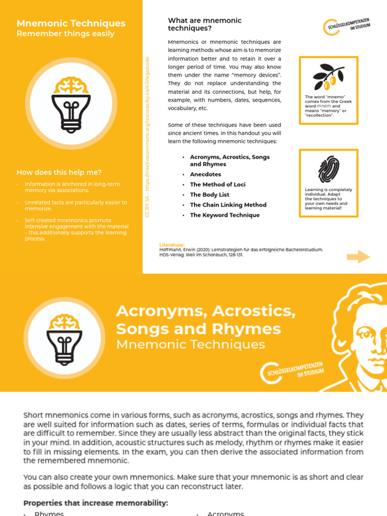 Mnemonic-Techniques_English | PDF