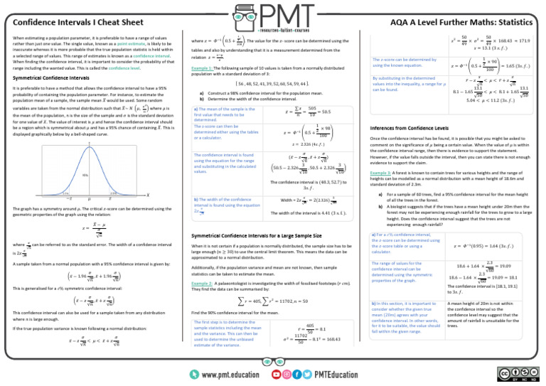 Confidence Intervals I | PDF
