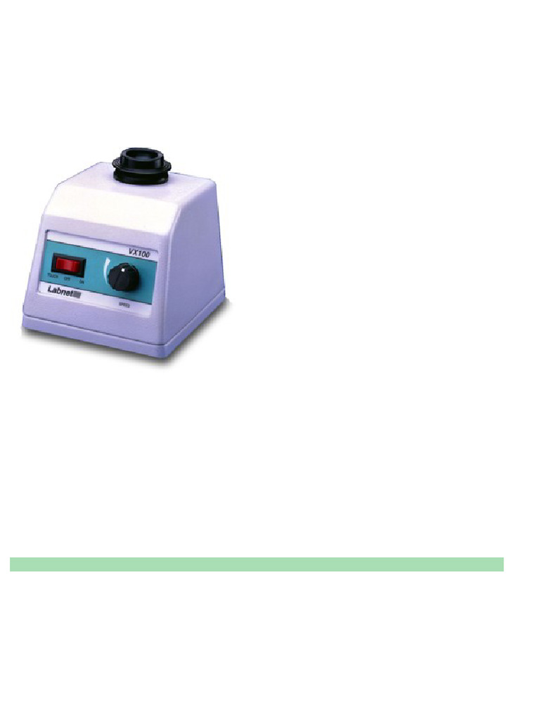 Labnet Vortex Mixer VX100 | PDF