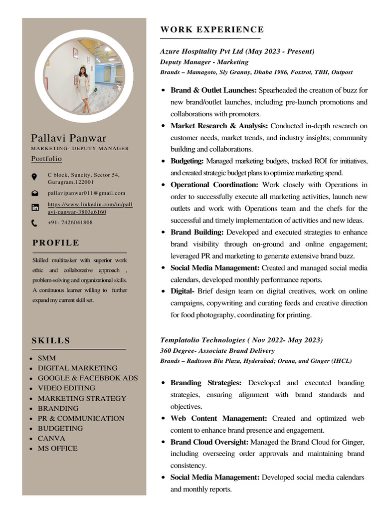 Pallavi Resume | PDF