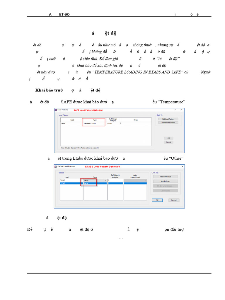 KCS-2024-08-03 - Khai Bao Tai Nhiet Do Trong Etabs Va SAFE | PDF