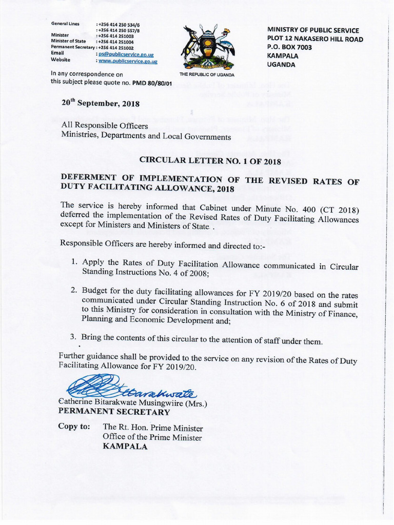 Circular No 1 of 2018 . | PDF