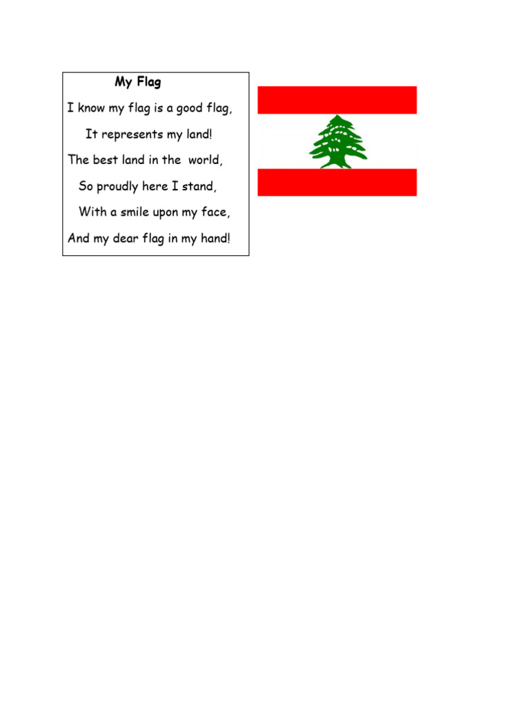 Poem My Flag | PDF | Poetry