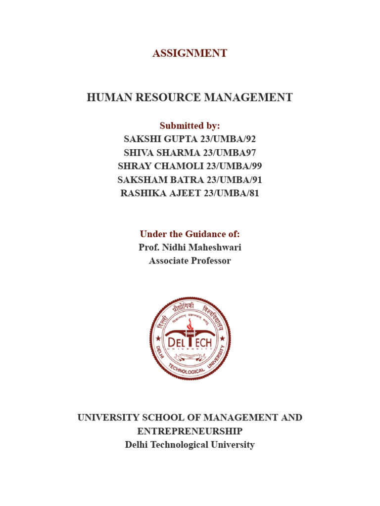 HRM Project | PDF | Turnover (Employment) | Employment