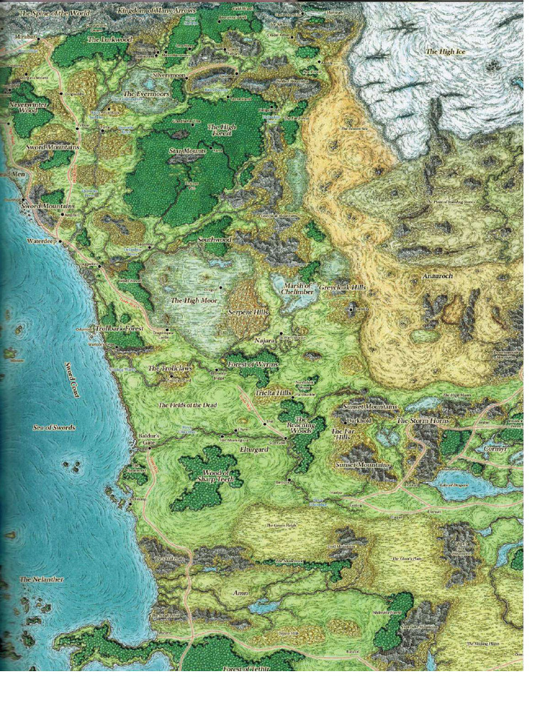 Map of The Sword Coast | PDF