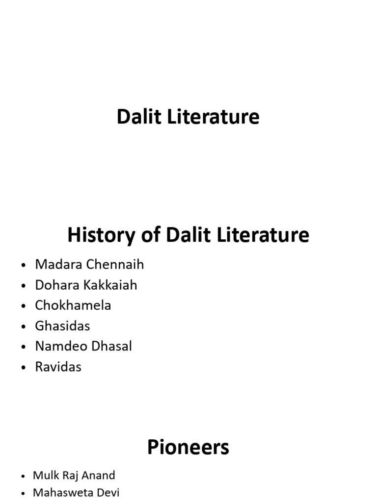 Final-Dalit-Literature | PDF