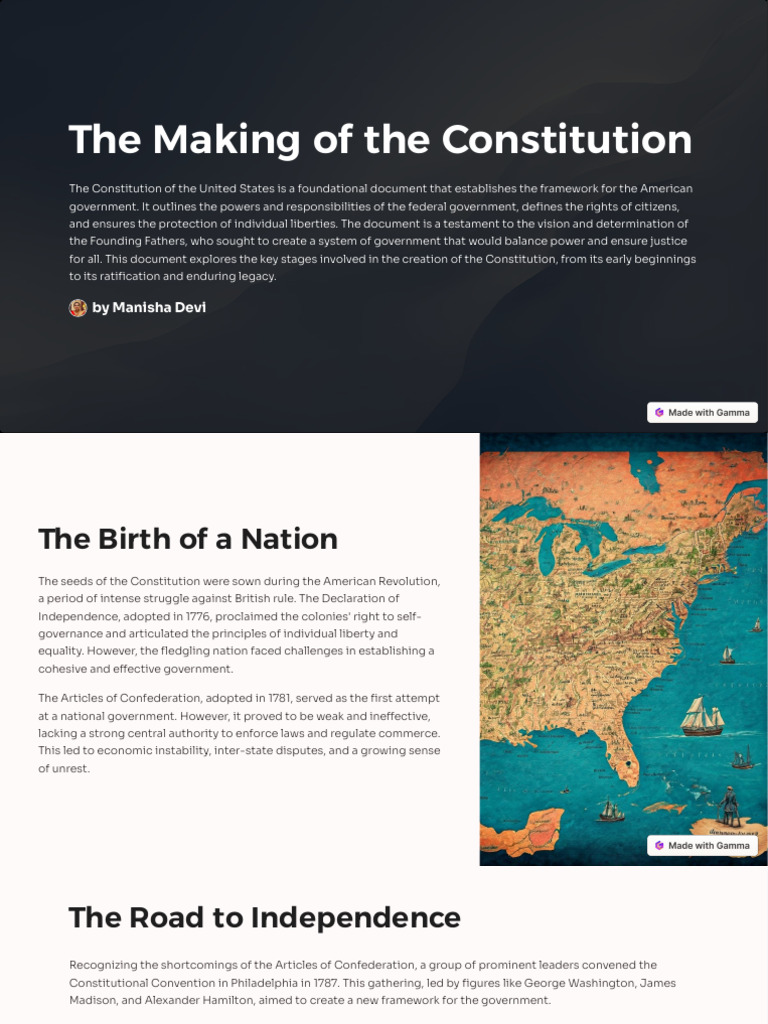 The Making of the Constitution | PDF