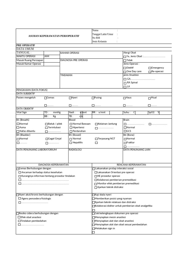 Asuhan Keperawatan Perioperatif 2024 Save 2003 | PDF