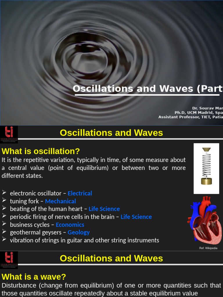 Oscillations and Waves1 | PDF