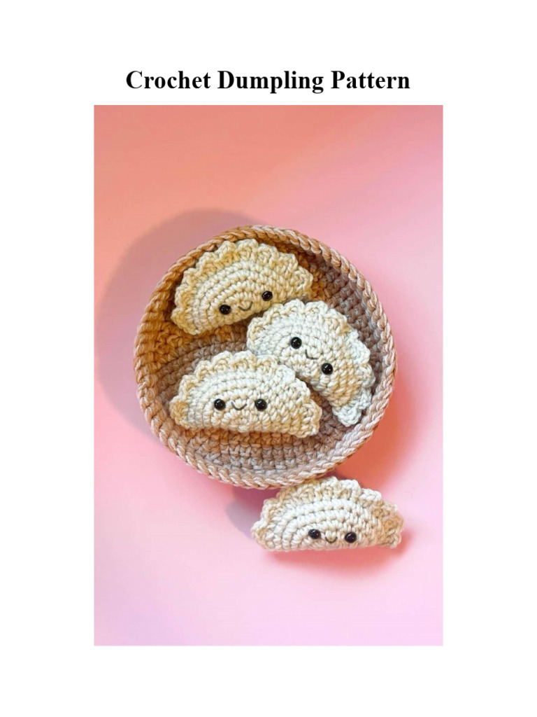 Crochet Dumpling Pattern Wynmoo | PDF