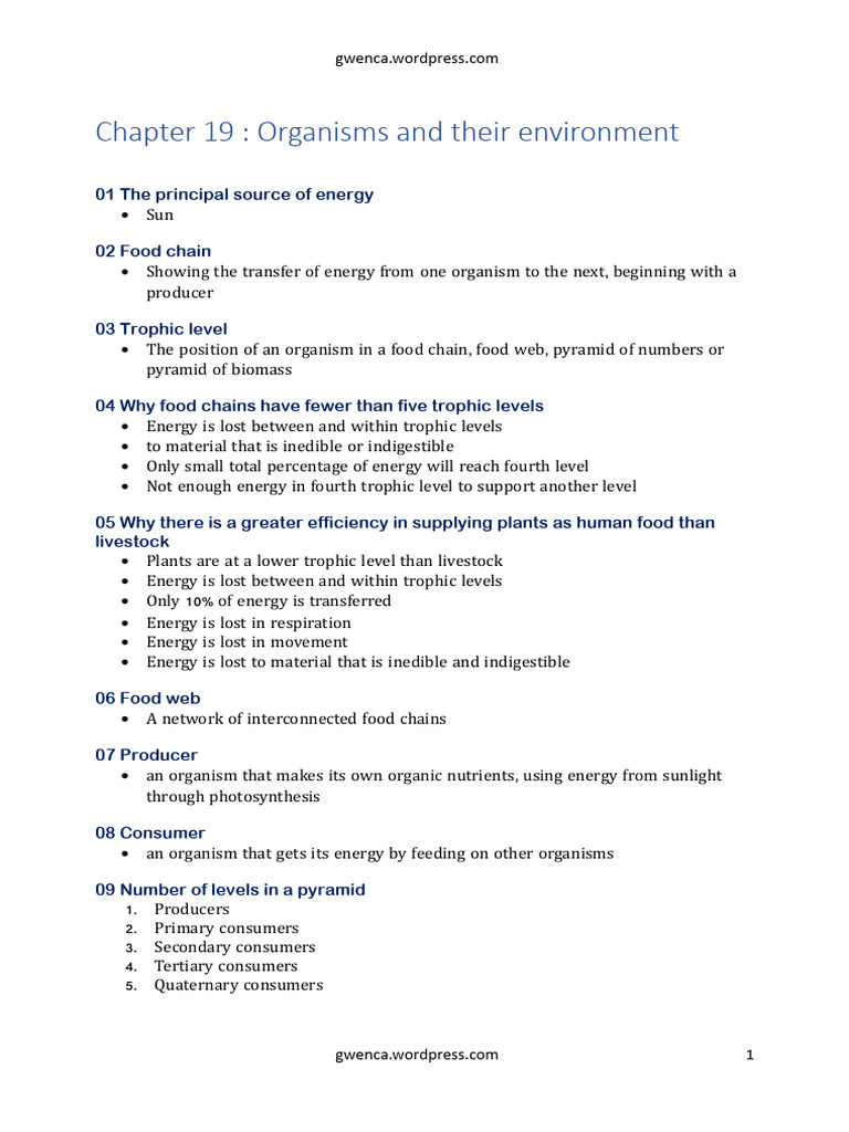 19-organisms-and-their-environment | PDF