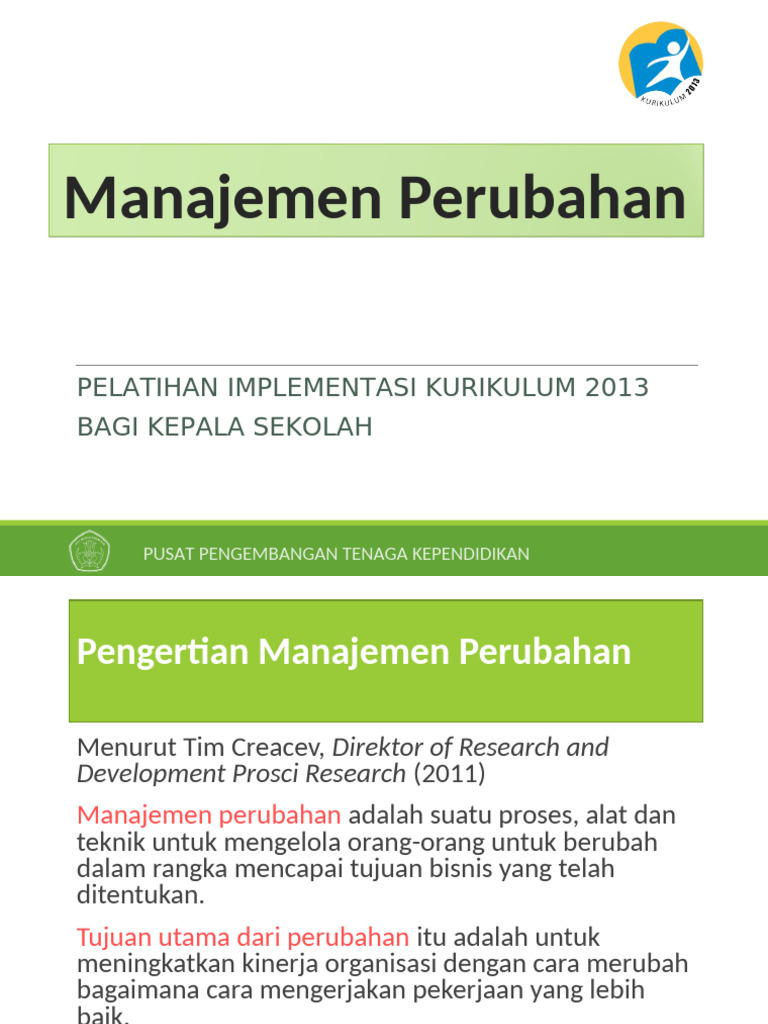 PPT.B1.1. Manajemen Perubahan | PDF