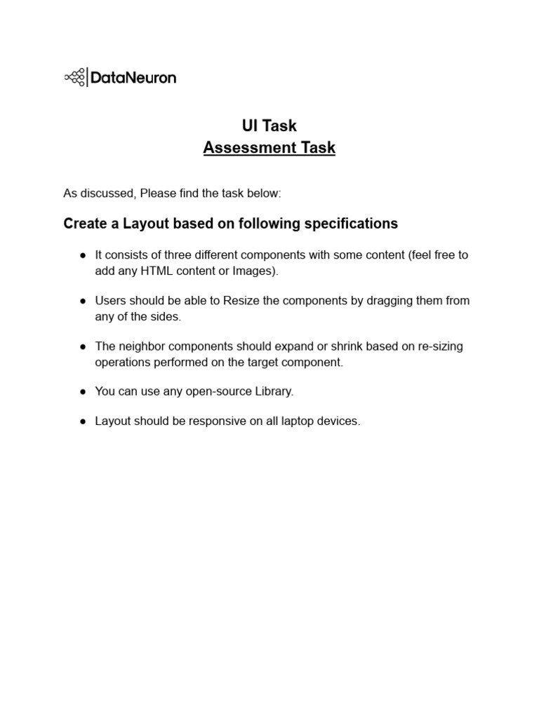 Engineering Tasks | PDF