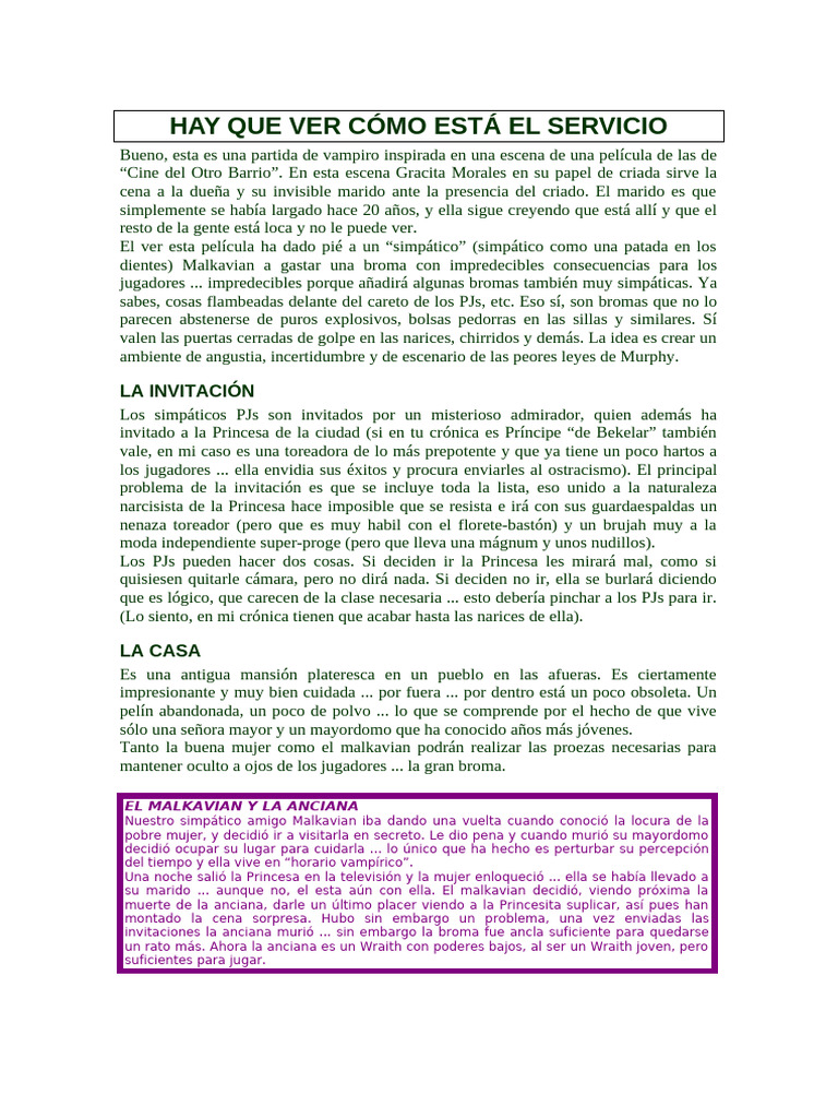 Hay Que Ver C Mo Est El Servicio | PDF