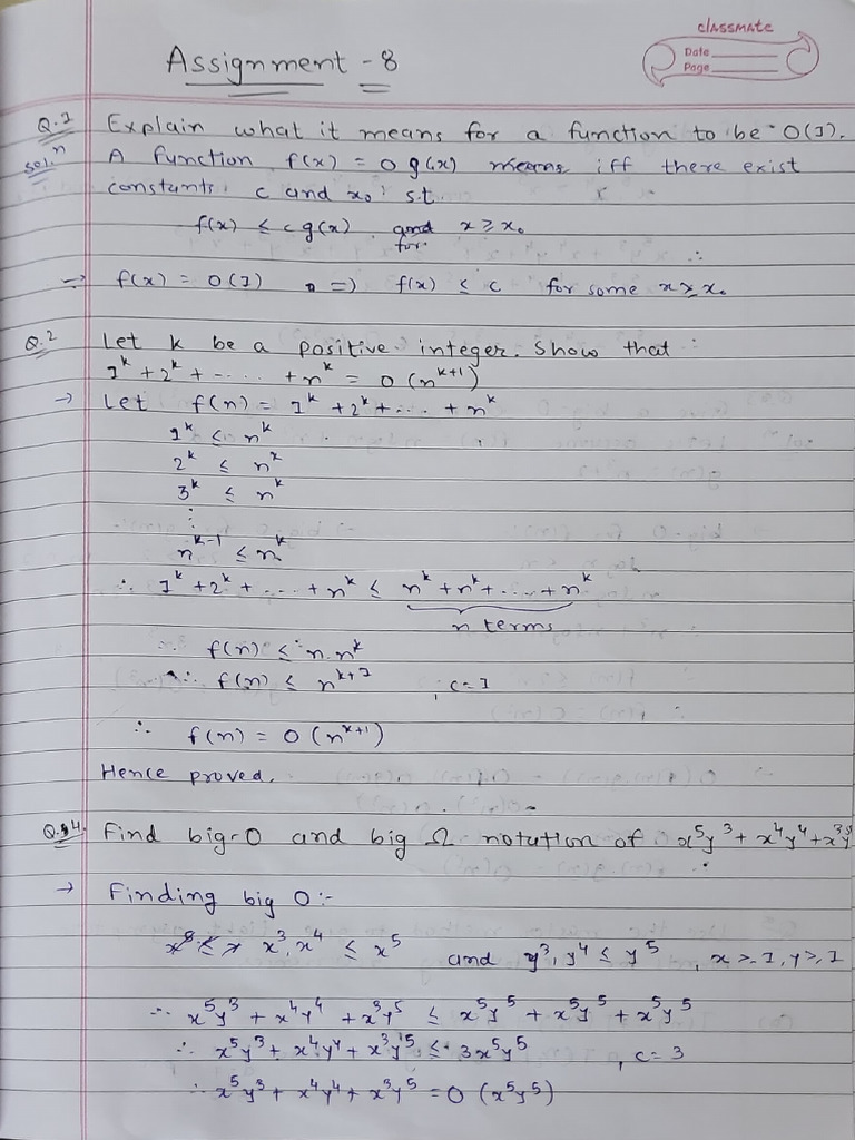 Assignment On Upper and Lower Bounds | PDF