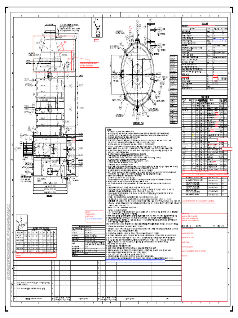 Scrubber GA Drawing D-531 | PDF