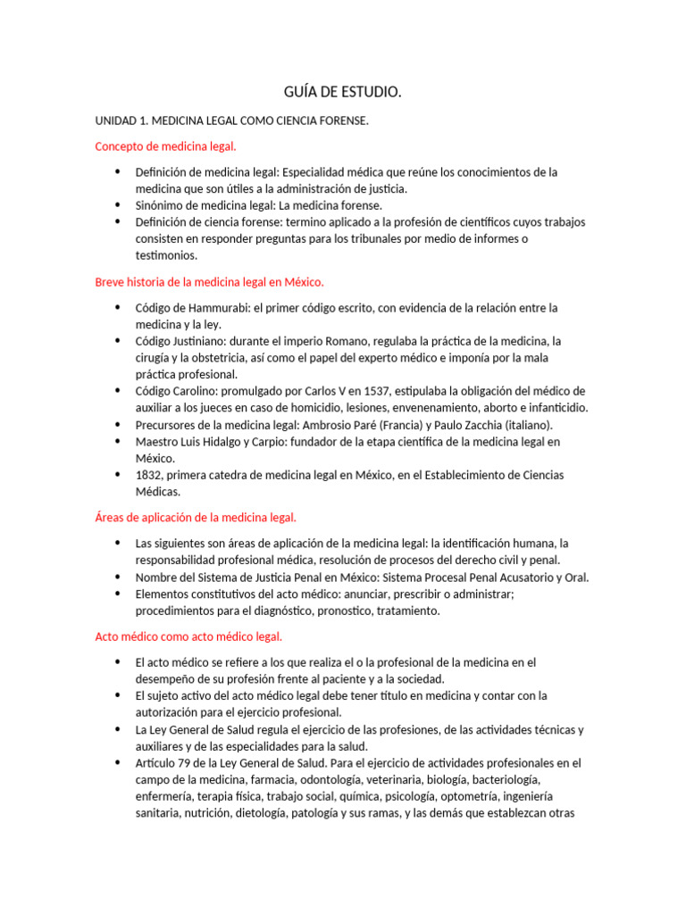 Guía de Estudio Primer Parcial | PDF