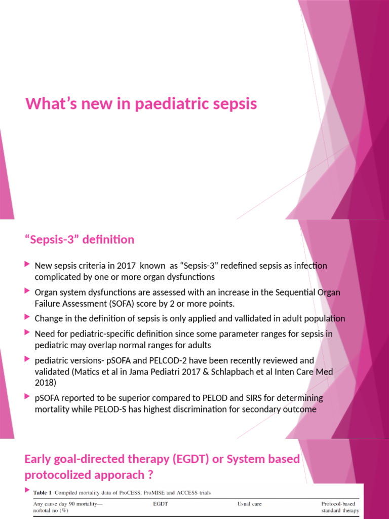 2019 Updates in Pediatric Sepsis Management | PDF