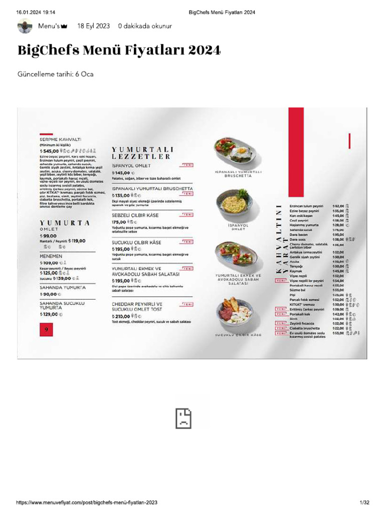 Big Chefs 2023 Menü | PDF