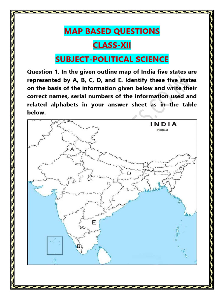 Map Xii P.S. Eng | PDF