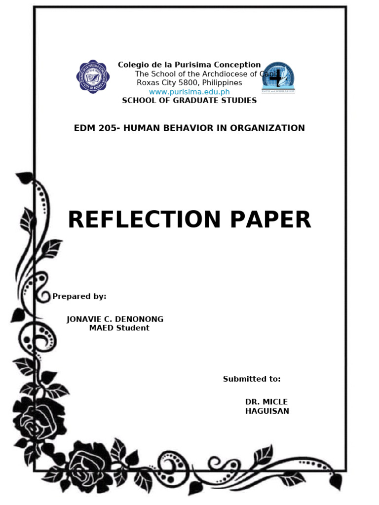 My Reflection Paper | PDF