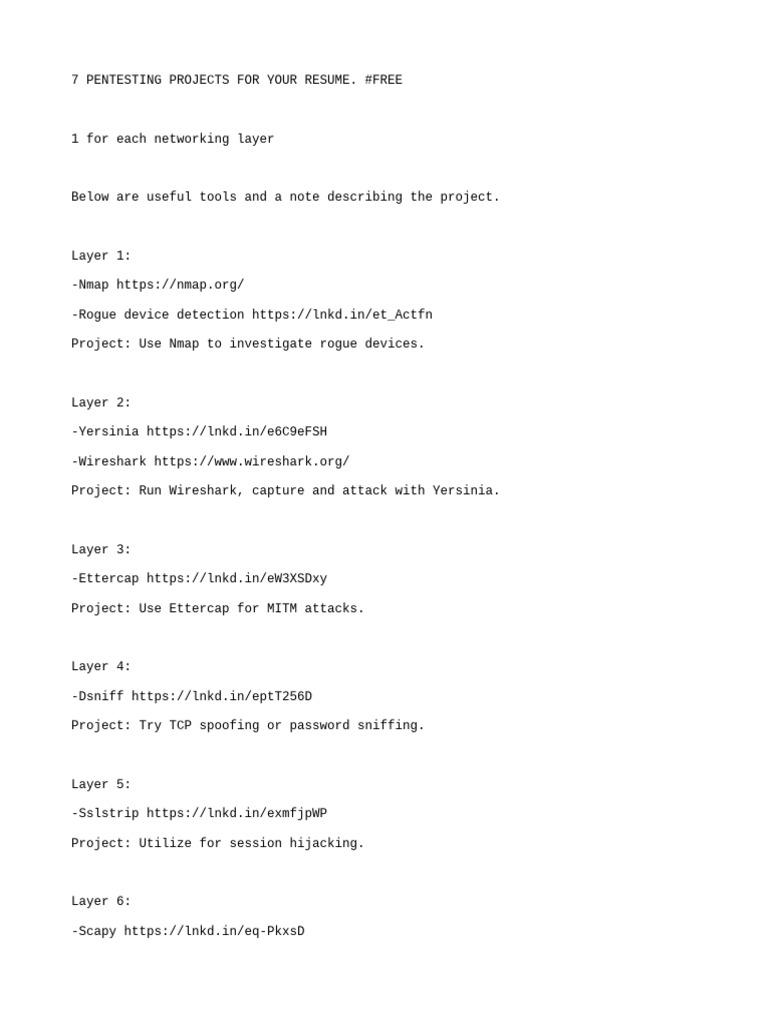 Pentesting Project Pdf