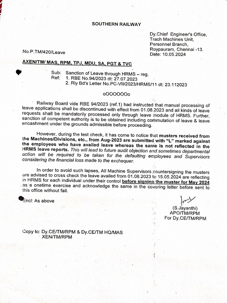 Sanction of Leave | PDF