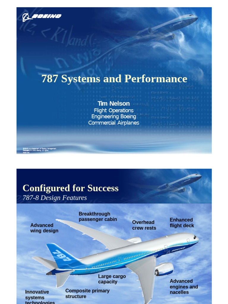 Boeing 787 Systems and Performance | PDF | Transport | Computers