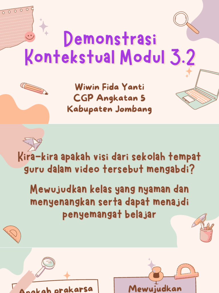 Demonstrasi Kontekstual Modul 3.2 | PDF