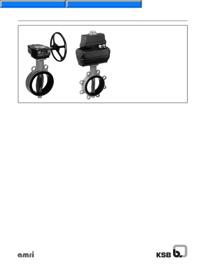 Válvula de Mariposa ISORIA 16 | PDF