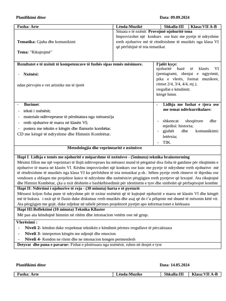 ditare muzike 7 | PDF