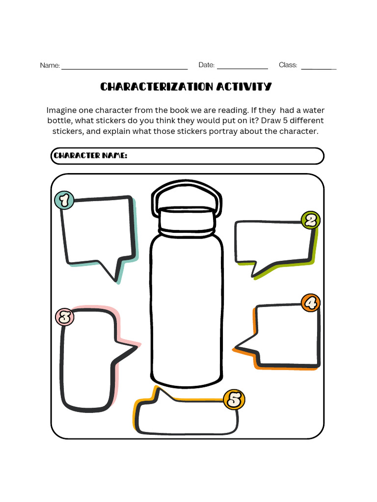 Characterization Take Home Activity | PDF