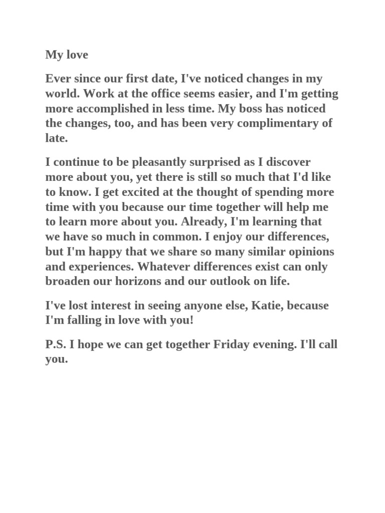 My Letter | PDF