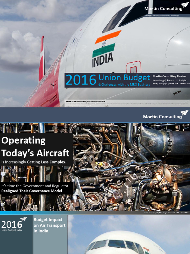 Mcon 2016 Budget Mro Review V1.0 | PDF | Airliner | Taxes