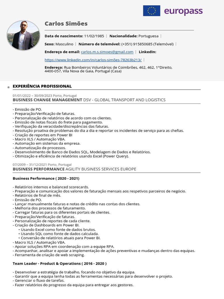 Carlos Simoes - PT | PDF