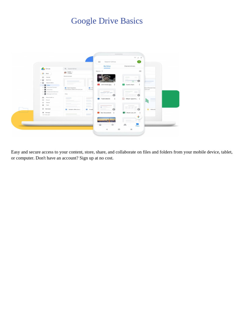 Google Drive Basics | PDF