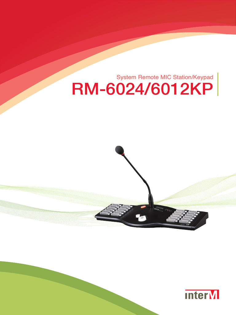 RM-6024/6012KP: System Remote MIC Station/Keypad | PDF