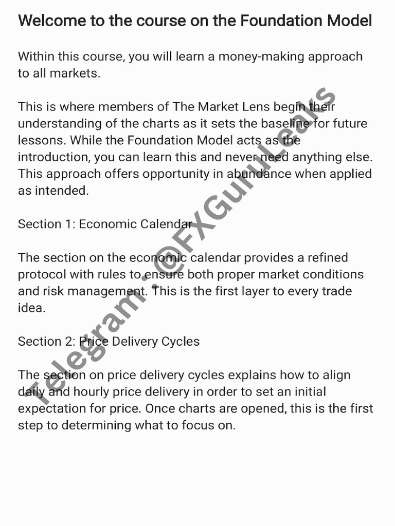 Am Trades Personal Model.pdf | PDF